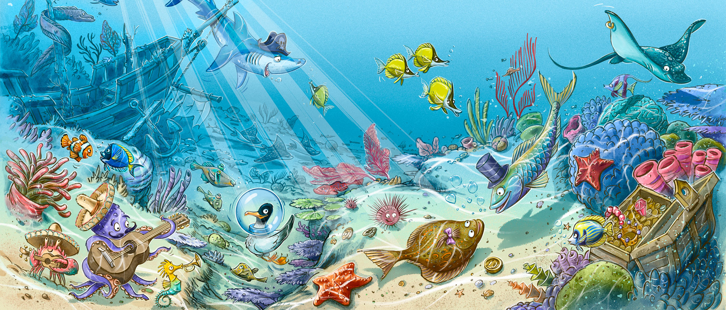 Alle Kunst ist der Freude gewidmet - Patrick Fix Illustration Konzept ...