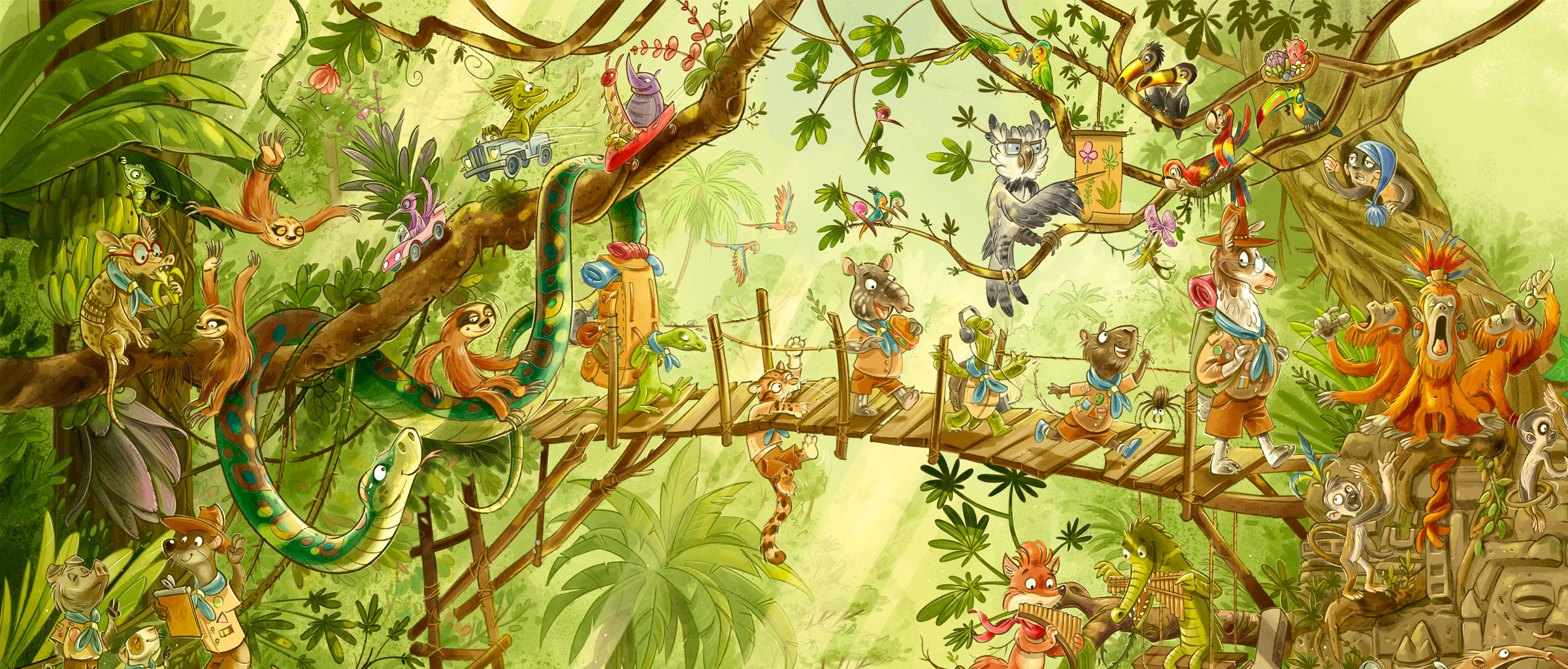 Schön dass Sie da sind! - Patrick Fix Illustration Konzept Design