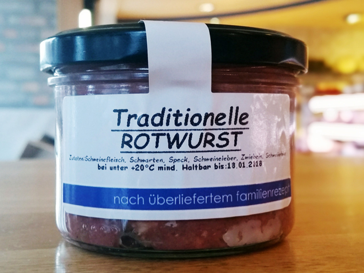 traditionelle Rotwurst im Glas - Laschke - traditionelle Fleischerei in ...