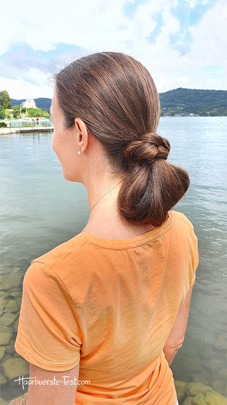Niedriger Dutt Anleitung: Dutt mit geflochtenem Zopf ...
