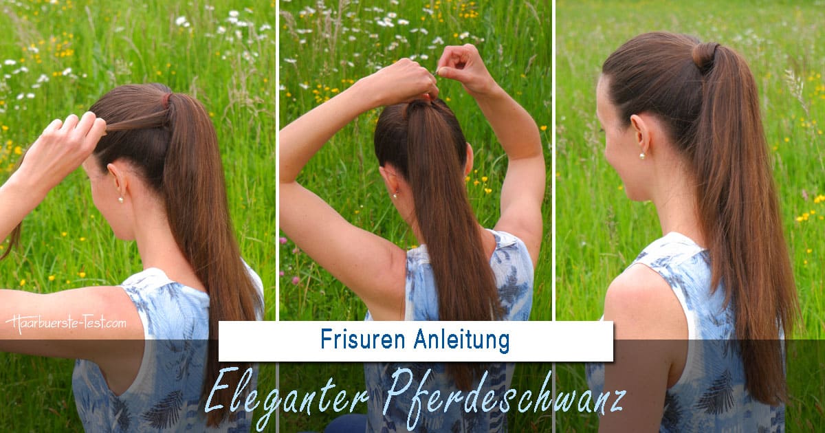 Stilvolle Eleganter Pferdeschwanz Anleitung Bild