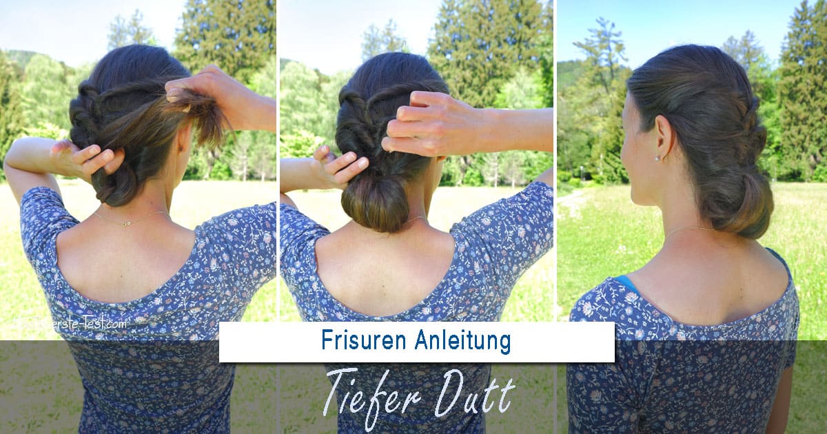 Tiefer Dutt Anleitung: Eleganter Dutt tief im Nacken mit Twists ...
