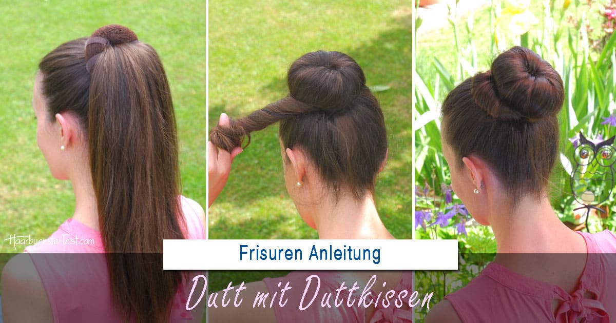 Dutt mit Duttkissen: Einfache Anleitung mit Bildern zum Selbermachen ...