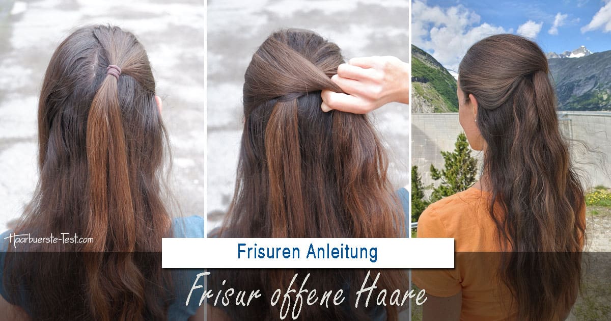 Einfache Frisur offene Haare: Schritt für Schritt Anleitung ...