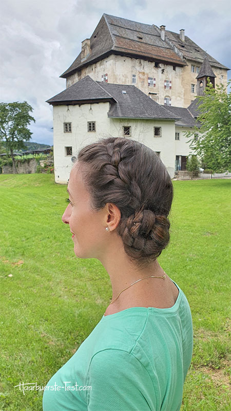 Seitlicher Dutt: Französischer Zopf mit Dutt - Praxis Tests!