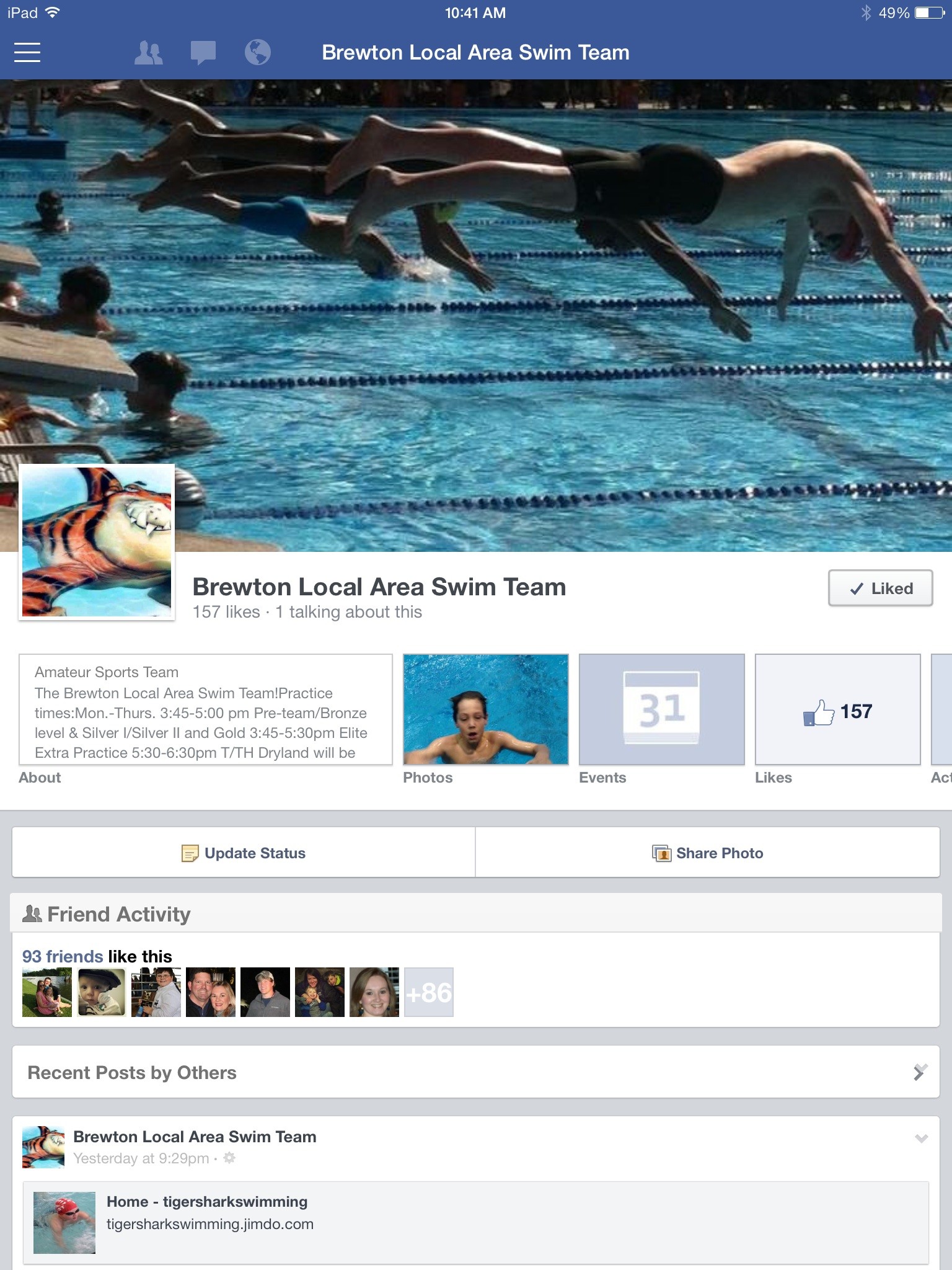 Brewton Local Area Swim Team - Face Book Page - tigersharkswimming