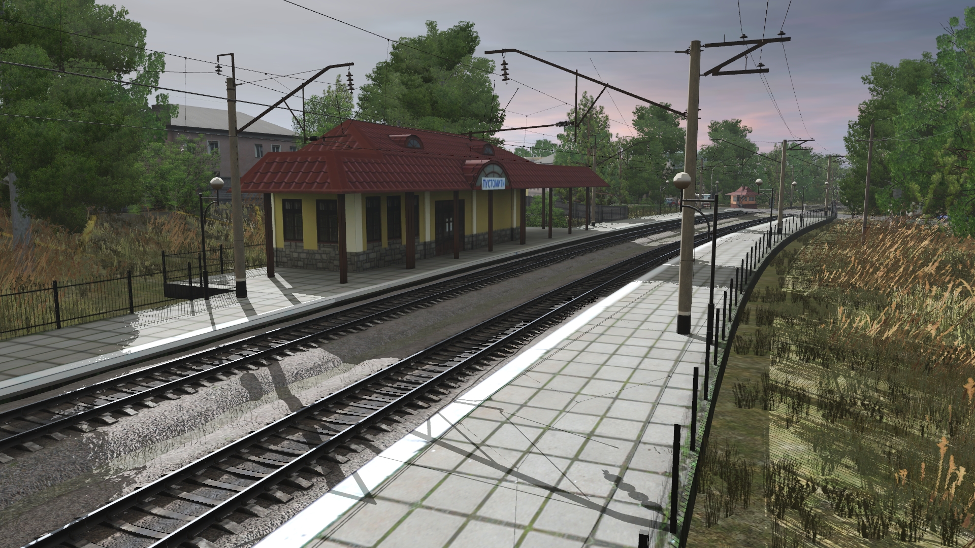 Платформи з навісами - Доповнення для Trainz Railroad Simulator