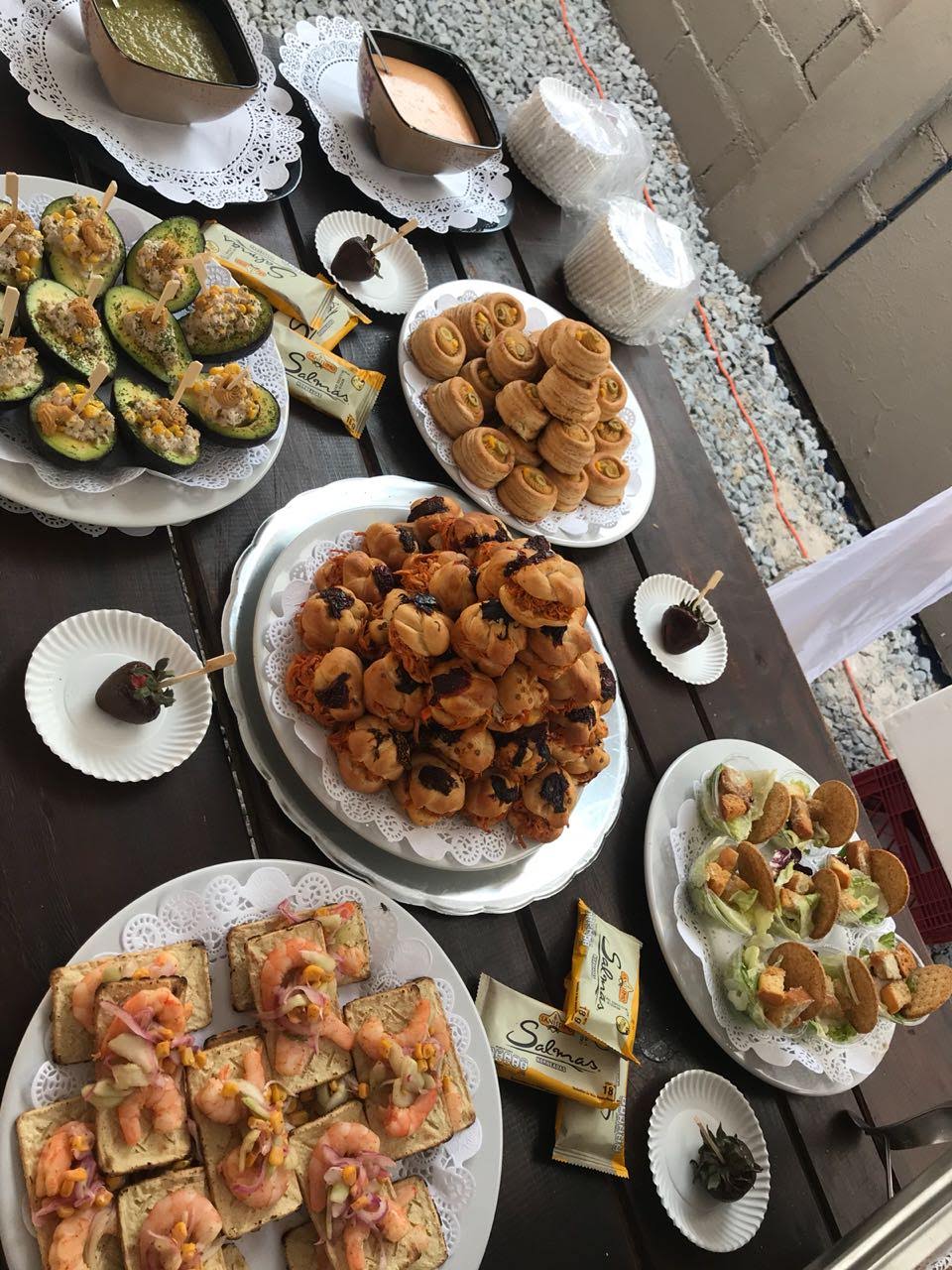 Canapés para eventos - bocadillos para eventos - organizadores de eventos