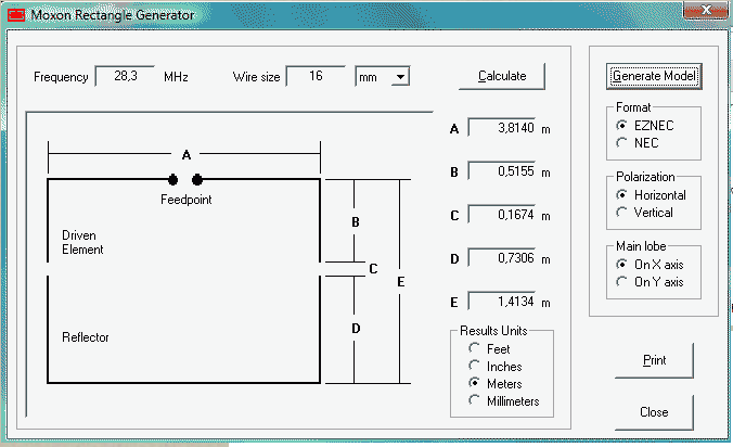 CALCOLATORE Antenna MOXON - Benvenuti su OfficinaHF!