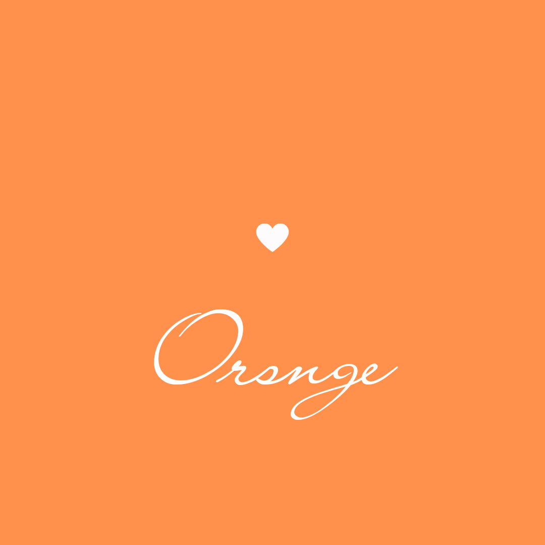 Farbe Orange - lebendige Pferde