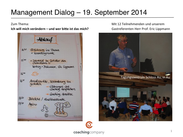 2. Management-Dialog der CoachingCompany Pro GmbH 2014 ...