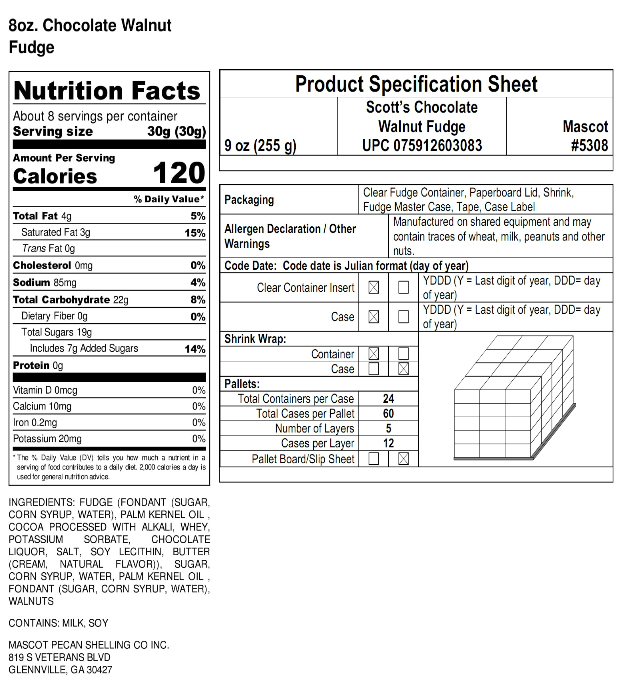 Chocolate Walnut Fudge - Scott's Fundraising