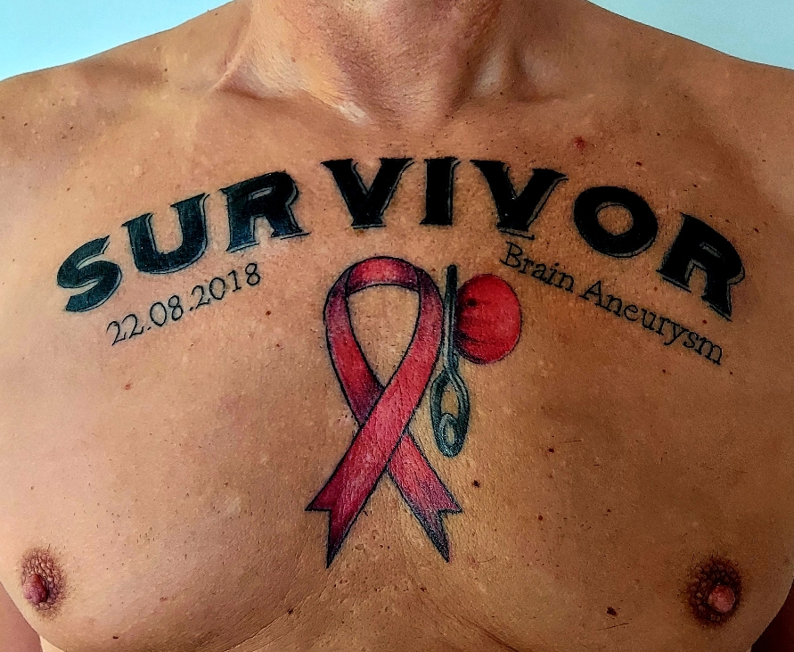 Brain Aneurysm Awareness Tattoo