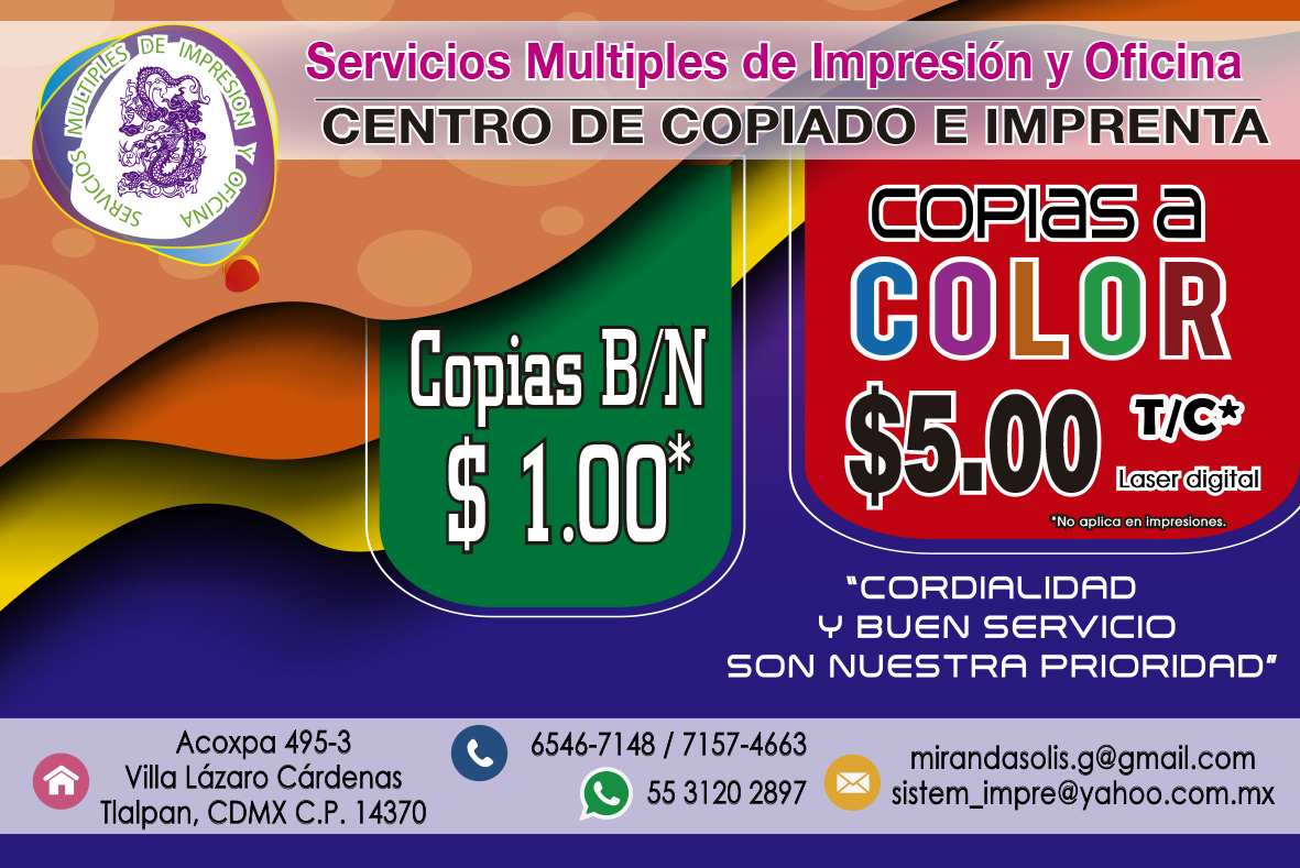 Centro de Copiado - Página Jimdo de serviciosmultiplesdeimpre