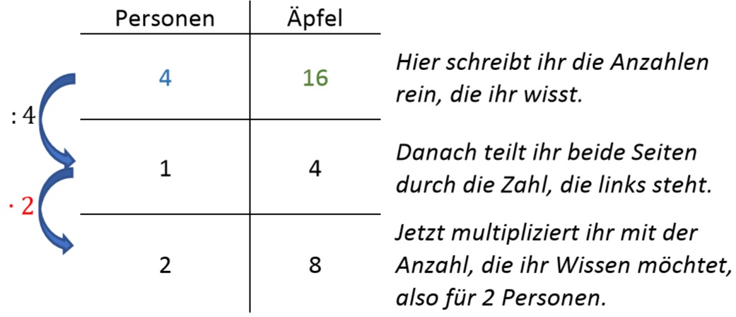 Dreisatz erklärt mit Beispielen und Aufgaben - Studimup.de