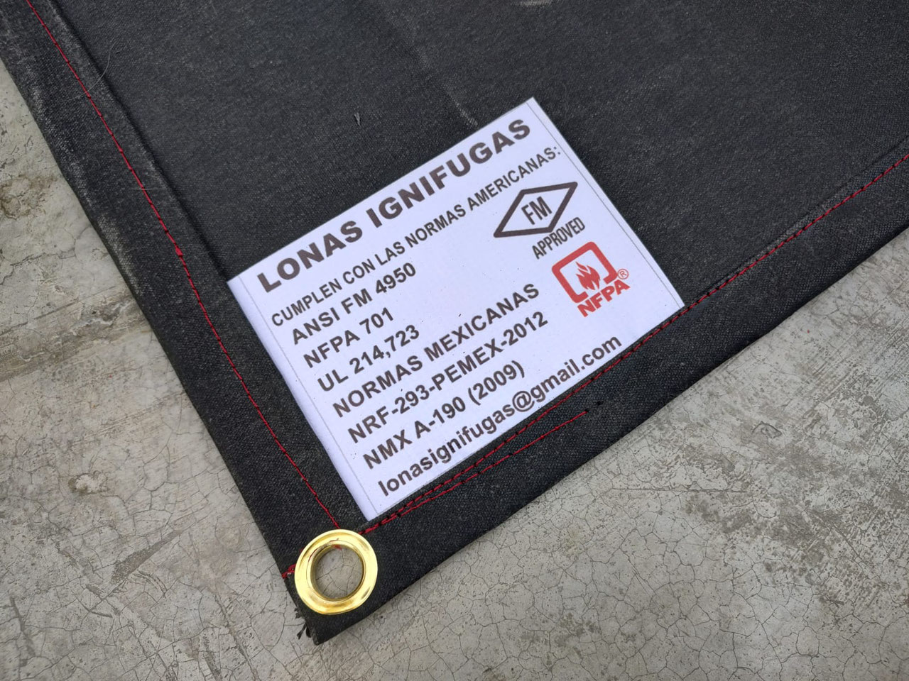 LONA GRANDE PARA TRABAJOS DE SOLDADURA - Lonas Ignifugas BLOSBIT ...