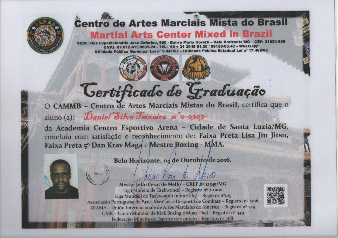 Diploma MMA - Filiados - centroartesmarciaismistamg