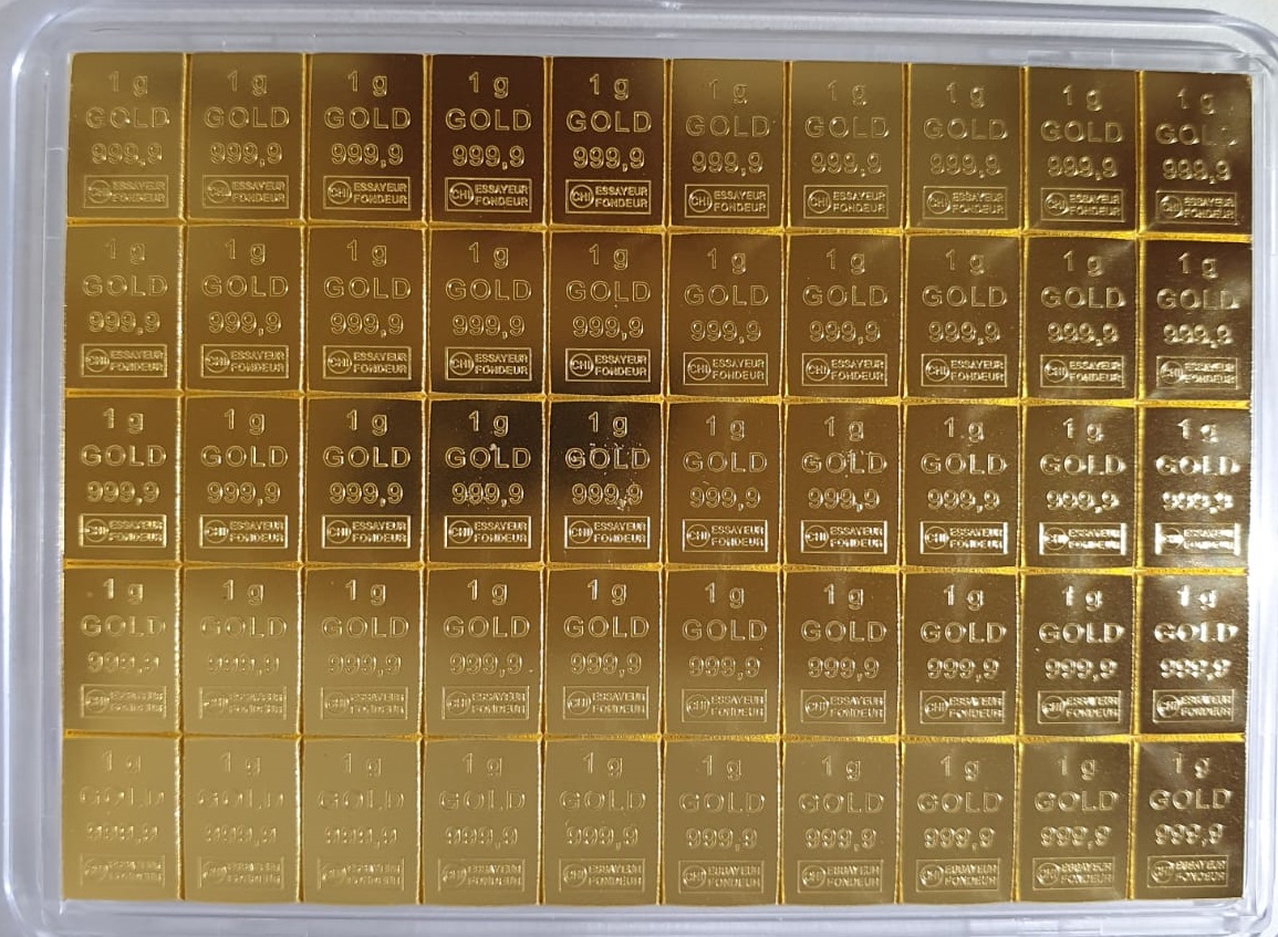 Gold-Tafelbarren 50 g - rezevcanin-edelmetalles Webseite!