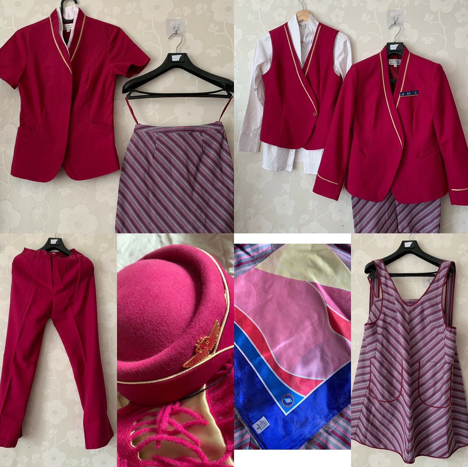 コンチネンタル航空 キャビンアテンダント 紺色制服 CA エア コンチネンタル航空 キャビンアテンダント 紺色制服 CA エア