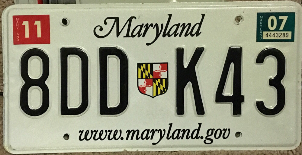 Maryland License Plates 2005-2010 - cljpl8smd