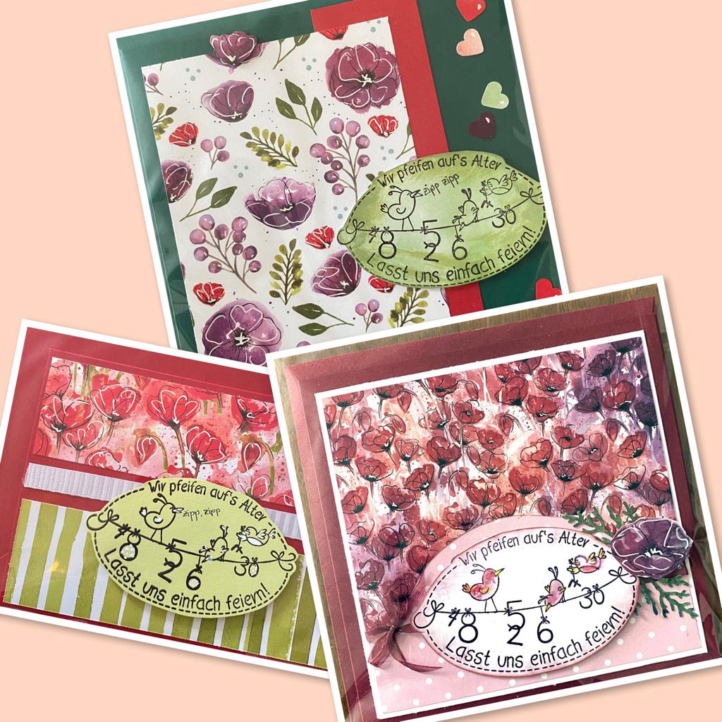 Seit einiger Zeit gestalte ich Karten in verschiedenen Variationen und ...