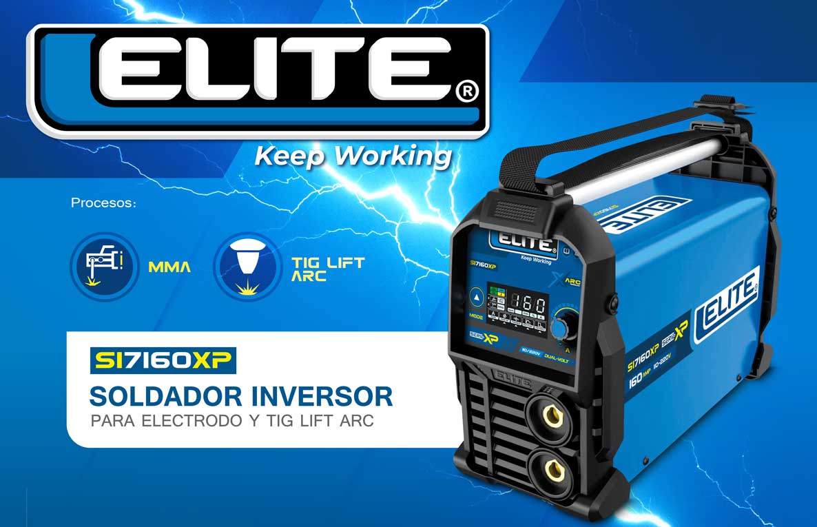 Equipo de Soldadura Inversor ELITE ARC 160XP - Máquinas de Soldar Elite ...