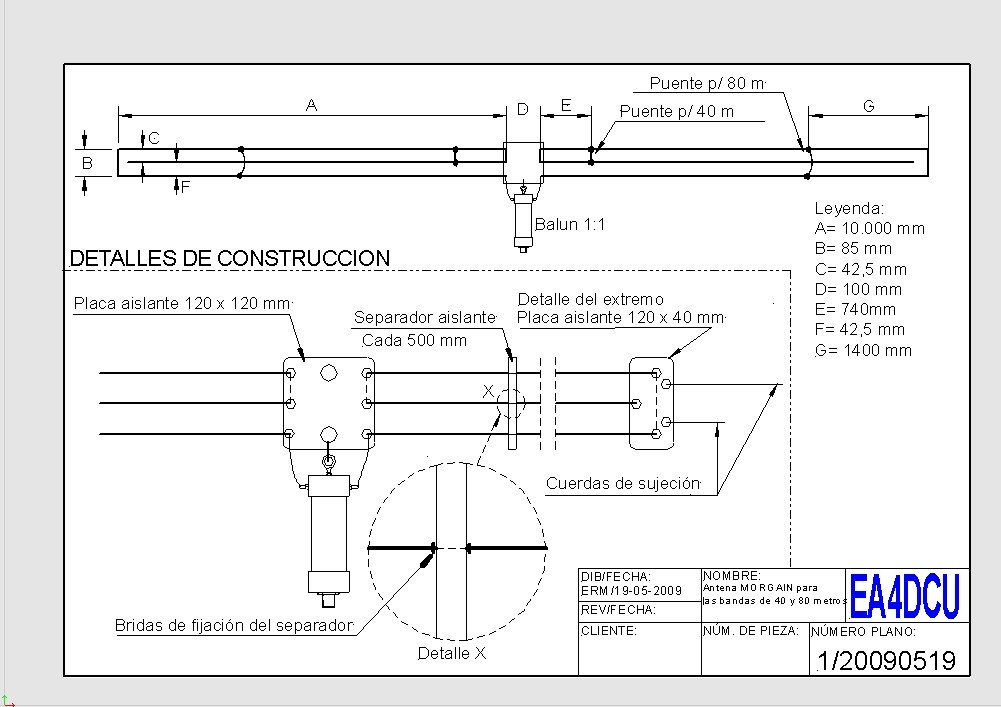Antena Morgain para 40 y 80 Metros - Página Jimdo de ea4dcu