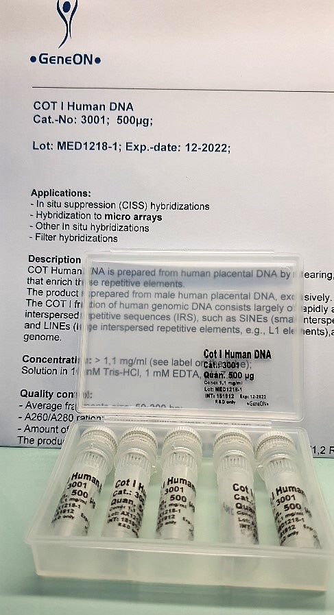 COT-I Humane DNA, "Block-Reagenz", Cot 1 DNA - GeneON BioScience