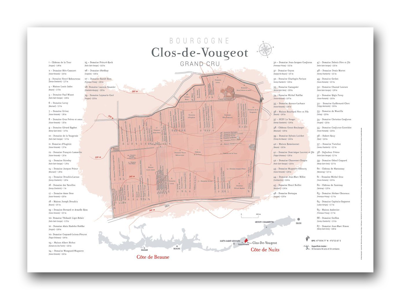 Wall maps Books about wines of burgundy - Collection Pierre Poupon ...