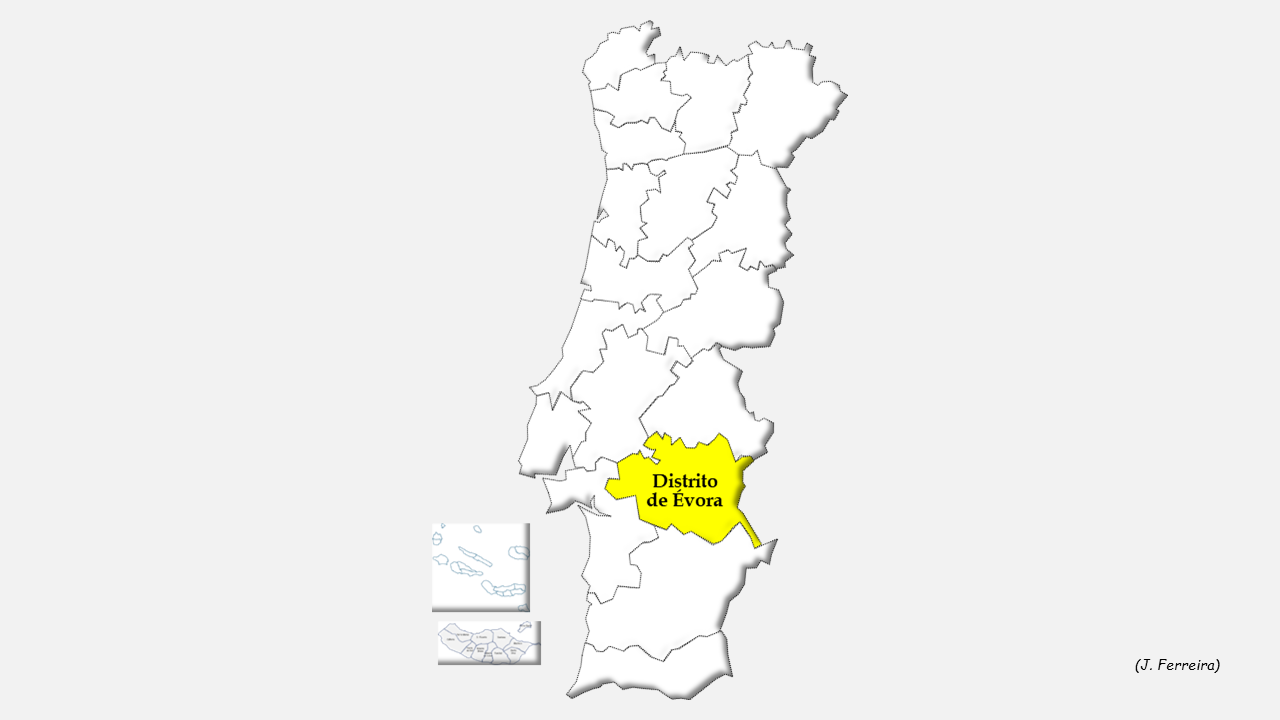 DISTRITO DE ÉVORA - Evolução da População