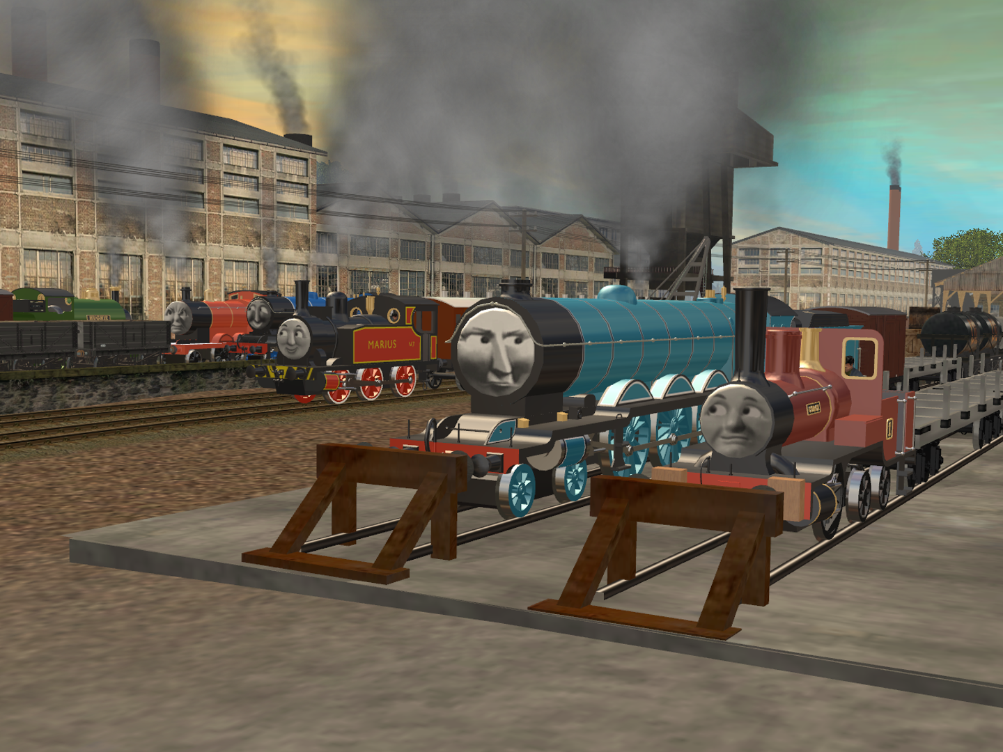 Models of the engines of Sodor as they may have possibly looked before ...