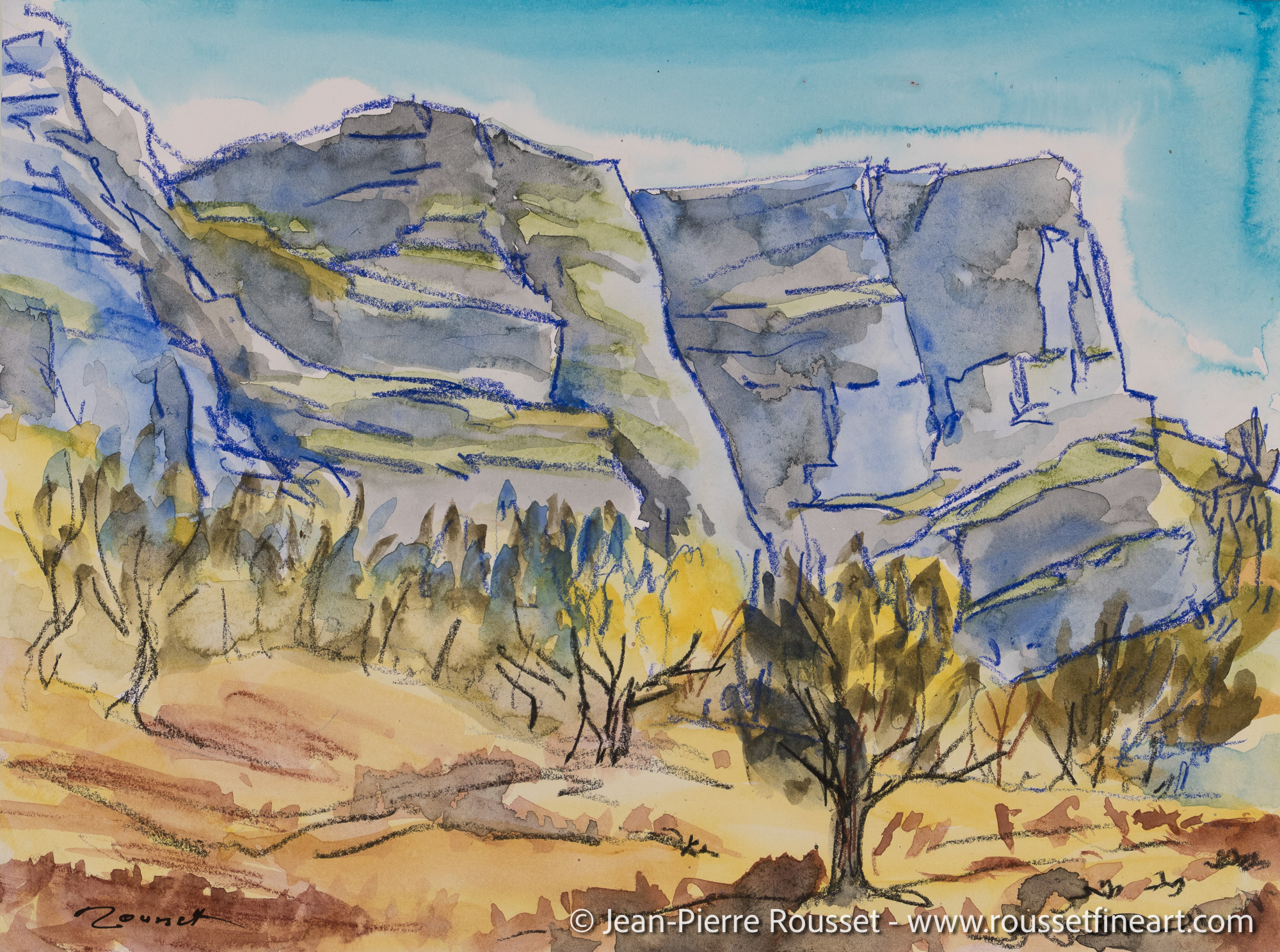 Drawings - Jean-Pierre Rousset Fine Art Painting