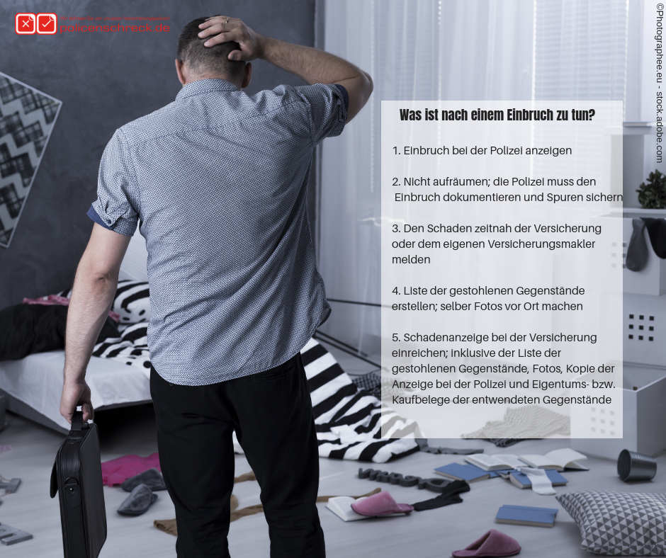 Einbruch zu Hause - was Du jetzt machen musst - Der Policenschreck ...