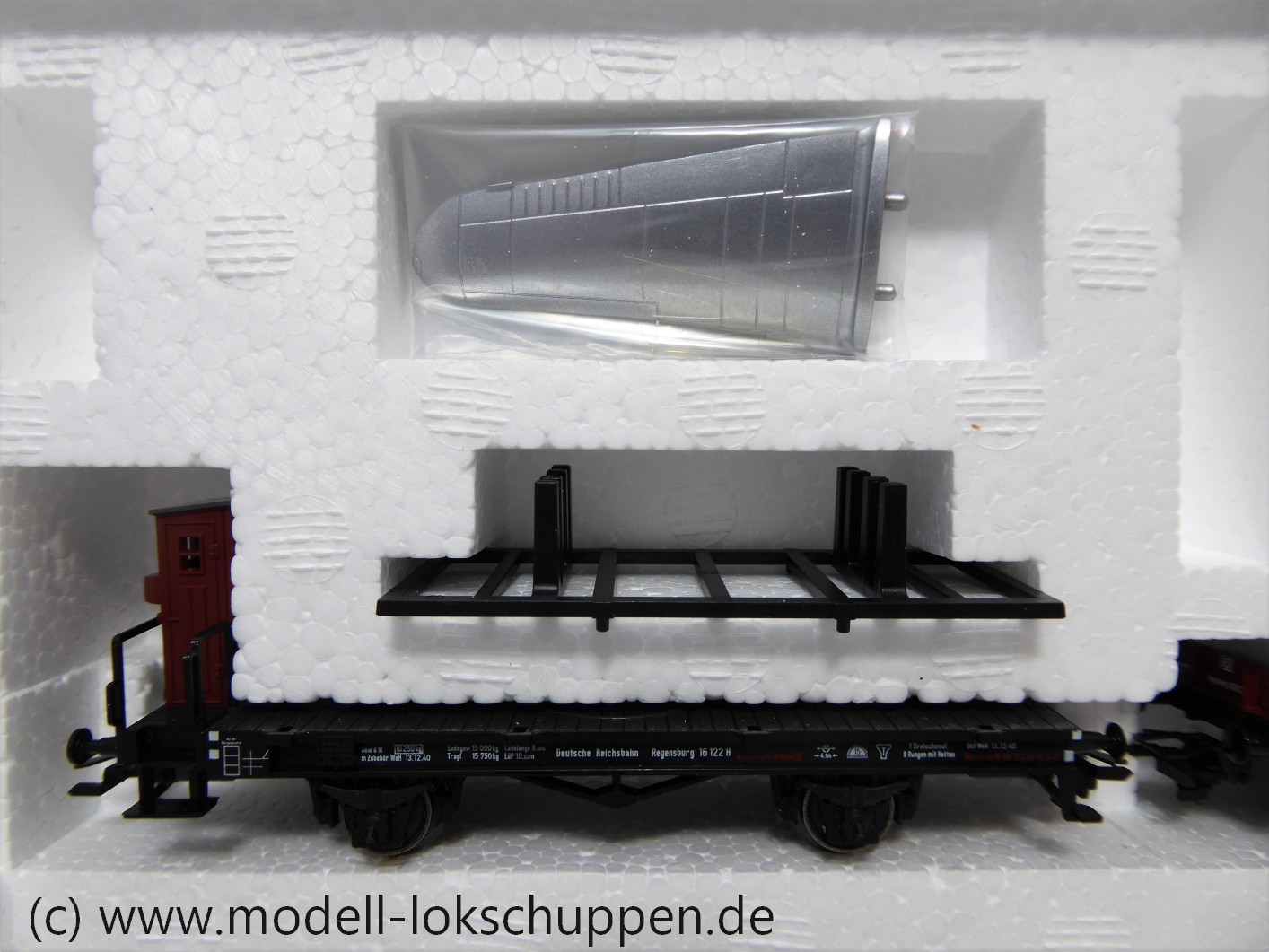 Märklin 45097 Wagen-Set - 6 Flachwagen und 1 Güterzug-BegleitwagenDRG ...
