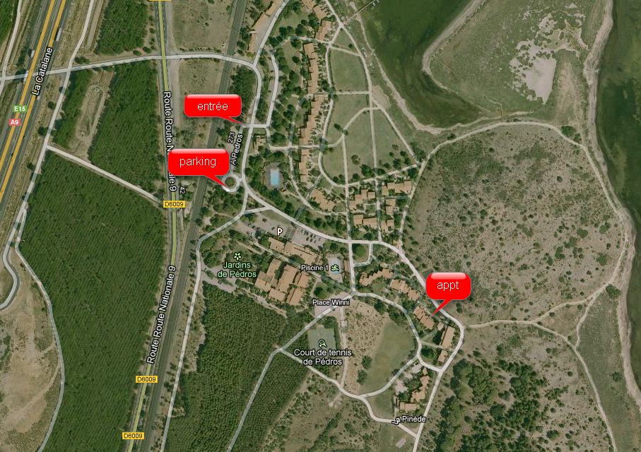 Situation - Port Fitou : location de vacances