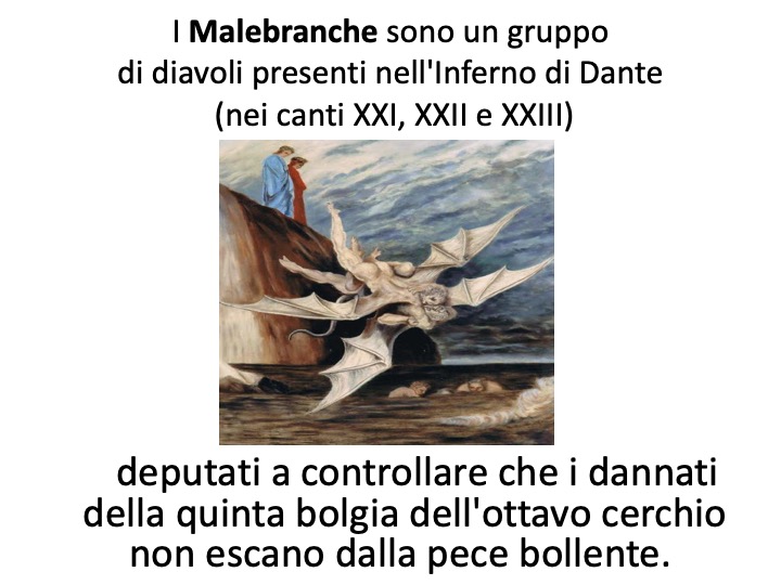 I Malebranche - Benvenuti su dantemaestrodiumanita!