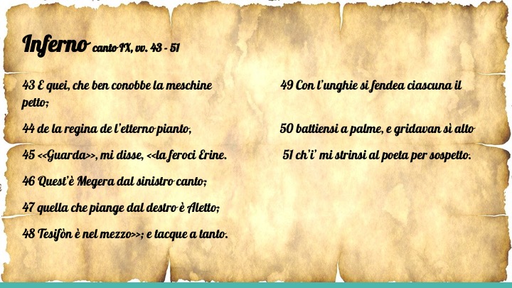 Le tre Erinni - Benvenuti su dantemaestrodiumanita!