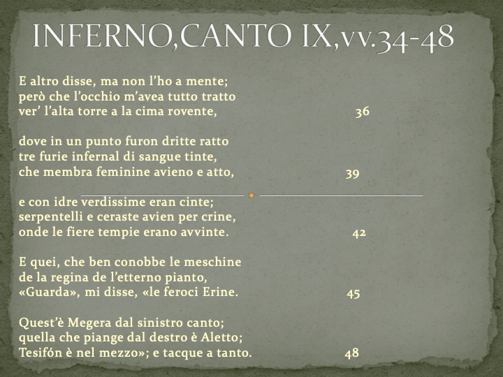 Le tre Erinni - Benvenuti su dantemaestrodiumanita!