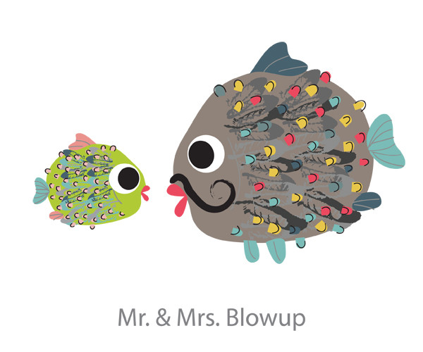 2 Fanciful fishies - Leafy Dreams Nursery Decals, Removable Kids Wall ...