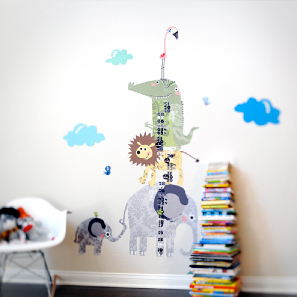 2 How tall am I height chart - Leafy Dreams Nursery Decals, Removable ...