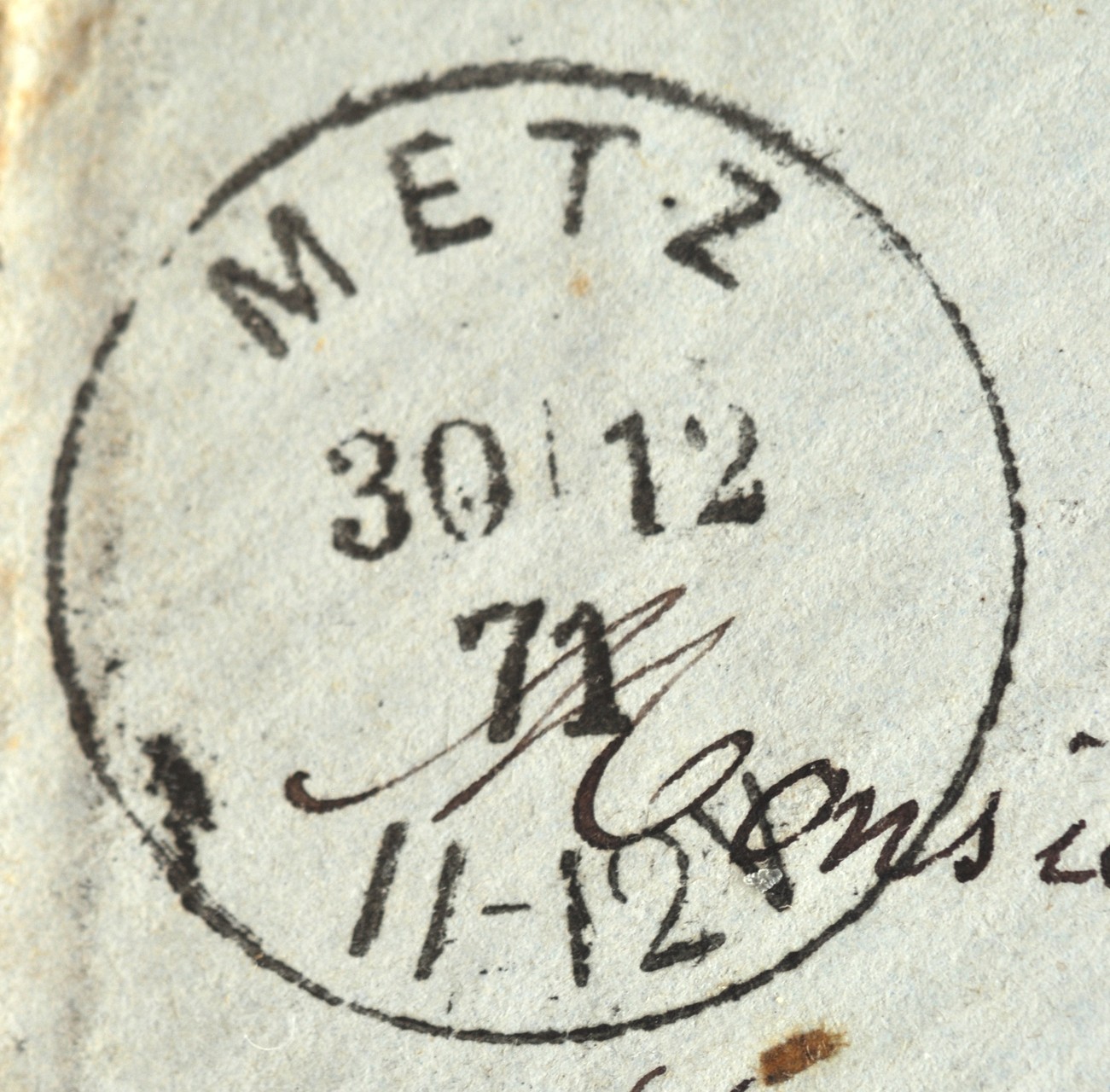 LES OBLITÉRATIONS - Les timbres d'occupation alsace lorraine 1870 1871