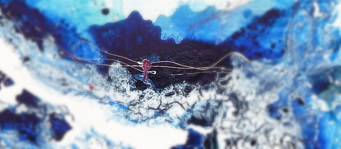 blaues Bild - Libellenflug - Conny Wachsmann - Moderne abstrakte Kunst ...