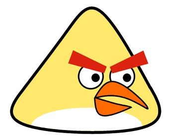 how to draw angry birds yellow