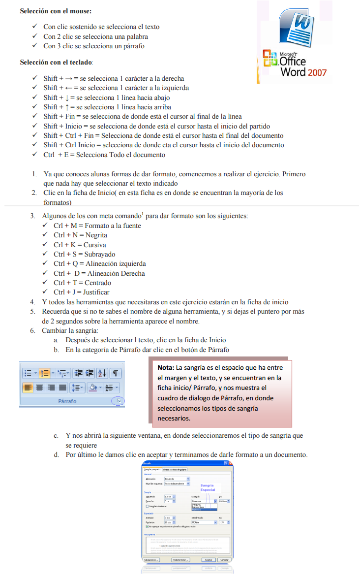 Práctica Formas en Word - Página web de informaticauy