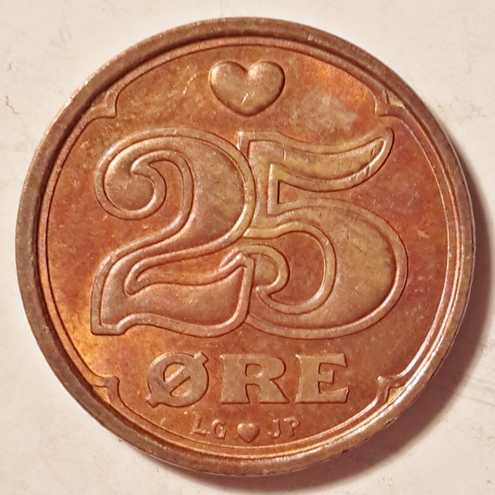 Denmark 25 Øre - World Coin Shop
