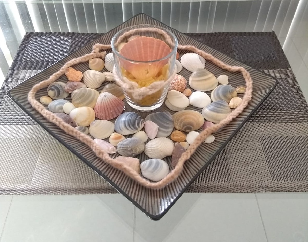 Muschel Tischdeko/ Shell table decoration - ot-tipsforlifes Webseite!
