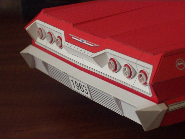1963 Chevrolet Impala (1/16) - American car Papercraft! by north07