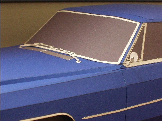 1966 Cadillac Coupe Deville (1/16) - American car Papercraft! by north07