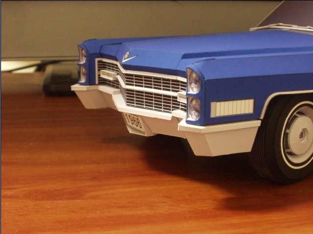 1966 Cadillac Coupe Deville (1/16) - American car Papercraft! by north07