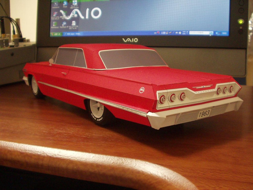 1963 Chevrolet Impala (1/16) - American car Papercraft! by north07